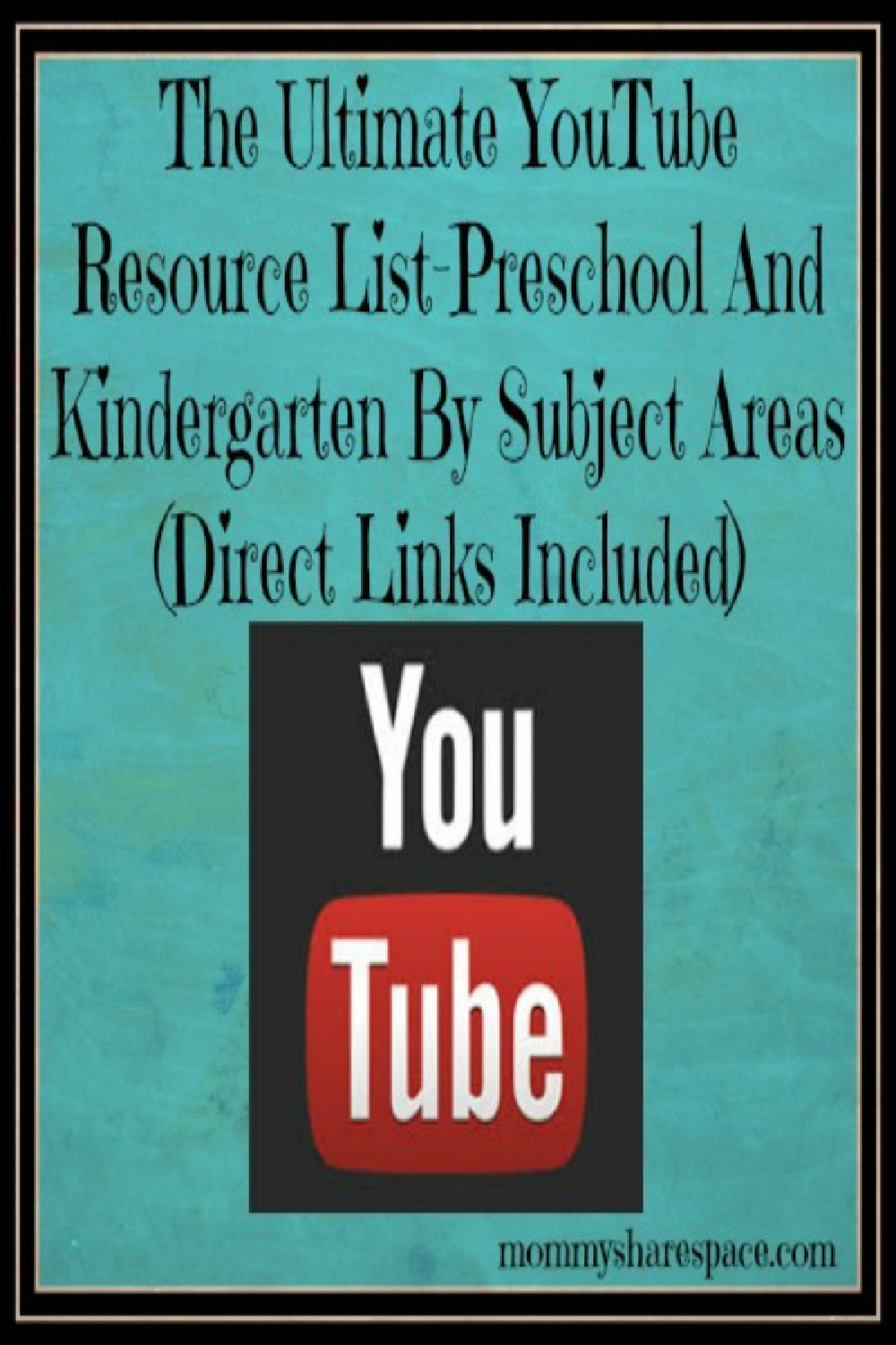 The Ultimate YouTube Resource List-Preschool And Kindergarten By ...